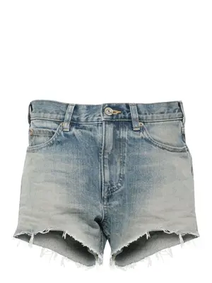 BALENCIAGA Mid-Rise Mini Denim Shorts