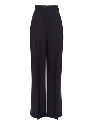 Brunello Cucinelli Pleated Wide-leg Trousers - Black