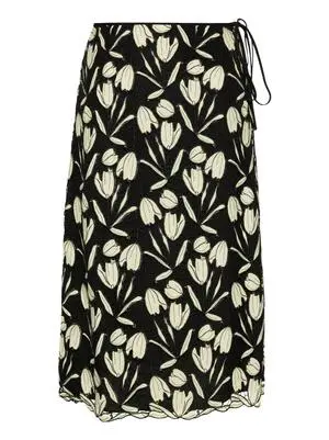 Paul Smith Guipure-lace Midi Skirt - Yellow