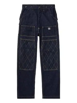 Kapital Lumber Straight-leg Paneled Jeans - Blue