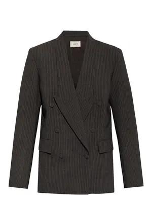 Coperni Pinstripe Double-breasted Blazer - Grey