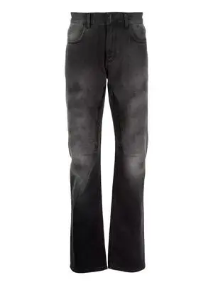Givenchy Straight-leg Stonewashed Jeans - Black