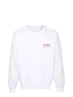 Givenchy 4g Printed Cotton Sweatshirt - White