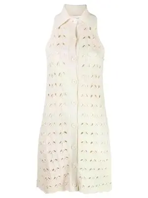 Sportmax Rivolo Crochet Dress - Neutrals