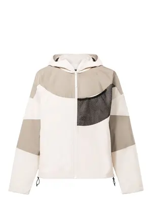 REEBOK Patchwork Hooded Windbreaker - Neutrals