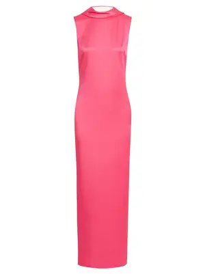 Versace Draped Gown - Bubblegum