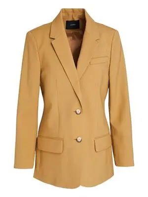 JOSEPH Jackie Wool-blend Twill Blazer - Camel