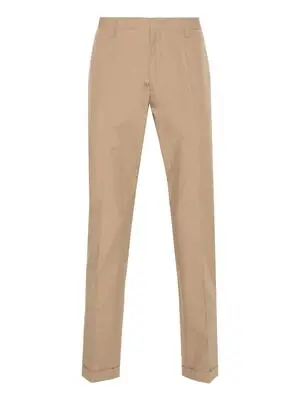 Paul Smith Pressed-crease Cotton Trousers - Neutrals