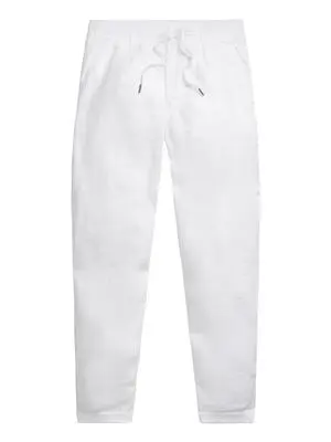 Polo Ralph Lauren Drawstring-waist Linen Trousers - White