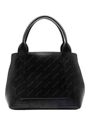 Balenciaga Debossed-logo Tote Bag - Black