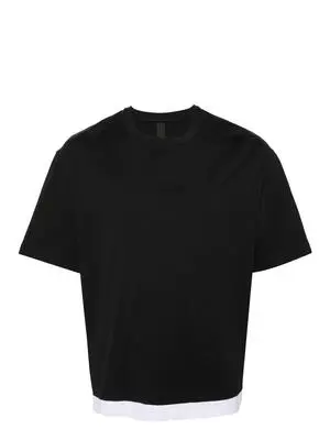 Neil Barrett Layered Cotton T-shirt - Black