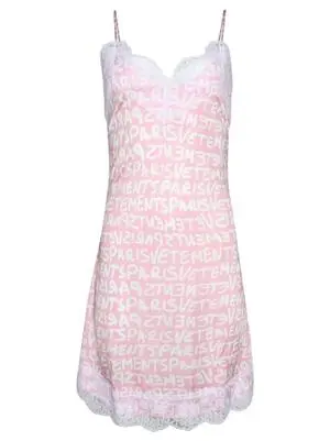 Vetements Night Gown Mini Dress - Baby Pink