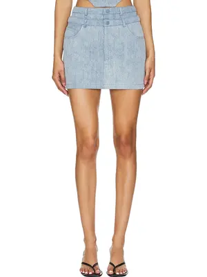 NONCHALANT LABEL Camden Mini Skirt - Denim