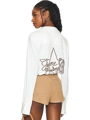 UNDERSTATED LEATHER J'adore Cowboys Bedshirt - Ivory