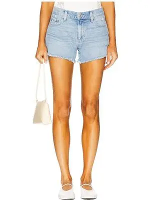 Paige Dylan Stretch Denim Short My Girl Distressed