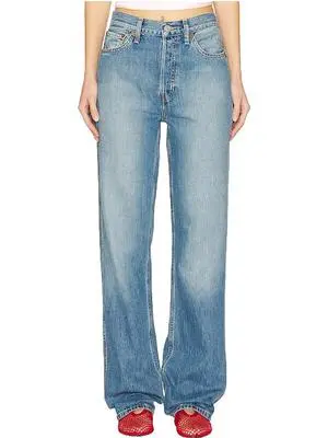 RE/DONE 90s High Rise Loose Jeans - Mid Fade