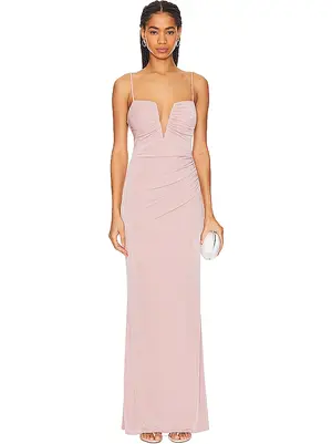 Katie May Erykah Gown Dusty Rose