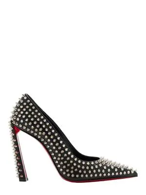 CHRISTIAN LOUBOUTIN Condora Spikes 100mm Studded Leather Pumps - Black