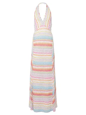 Missoni Zig Zag Halterneck Maxi Dress - Multicoloured