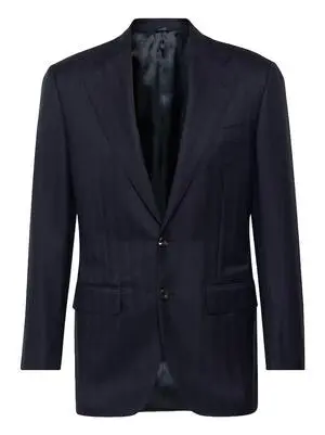 Thom Sweeney Wool Suit Jacket - Blue