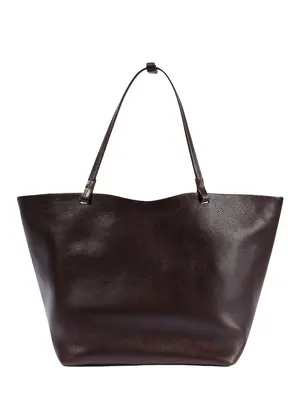 THE ROW Park XL Leather Tote Bag Brown