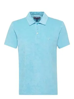 Vilebrequin Phoenix Cotton-blend Terry Polo Shirt - Blue