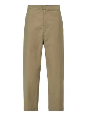 LEMAIRE Cropped Tapered Pants - Beige
