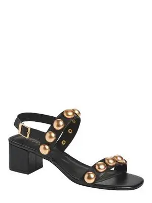 CECILIA NEW YORK Rally Slingback Sandal - Black Stud