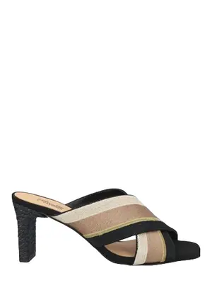 DIANE VON FURSTENBERG X CASTAÑER Woven Sandals - Black