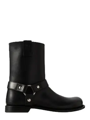 Loewe-LOEWE + Paula's Ibiza Leather Ankle Boots