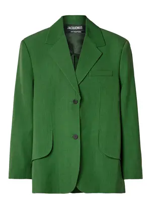 Jacquemus Titolo Woven Blazer - Green