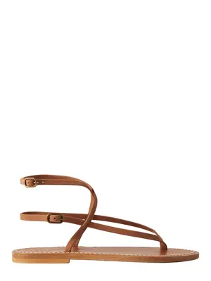 K.JACQUES Abako Leather Sandals - Brown