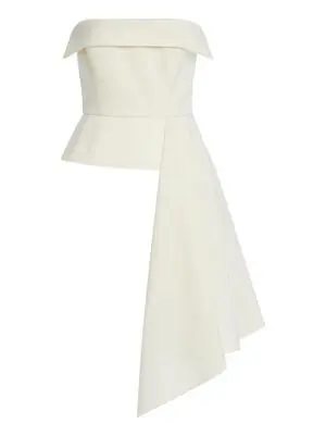 DEL CORE Bustier Handkerchief Top - Ivory