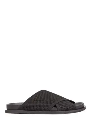 Everlane Reknit Form Crossover Sandals - Black
