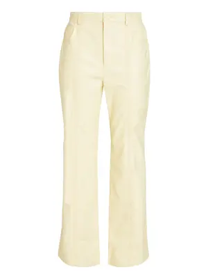 Nanushka Jesca Kick-flare Okobor™ Trousers - Pastel Yellow