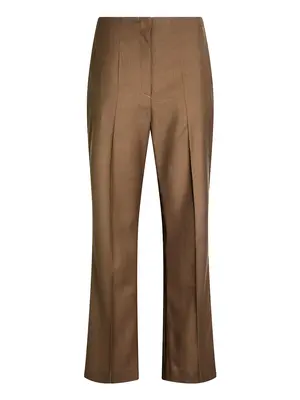 Nanushka Erva Flared Crepe Pants - Brown