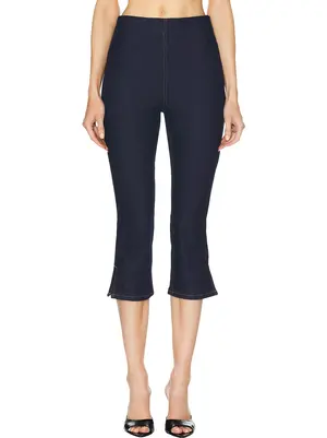 EB DENIM Split Hem Capri Jeans - Midnight