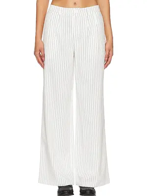 MORE TO COME Jazmine Pant - White Stripe