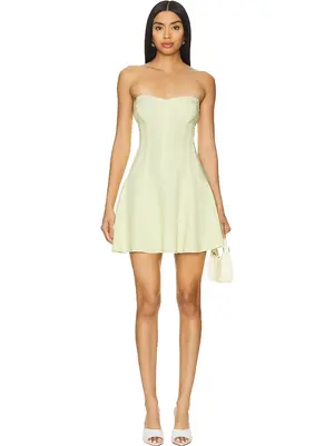 Norma Kamali X Grace Strapless Mini Dress - Butter Yellow