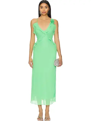 Bardot X Olea Maxi Dress - Bright Green