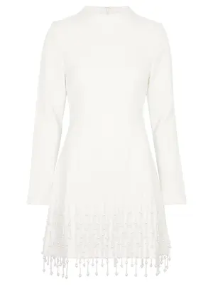 Oddmuse Embellished Mini Dress - White