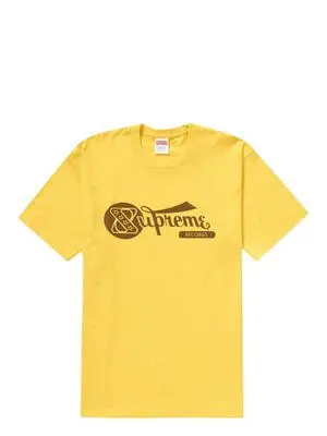 Supreme Records Tee Shirt Yellow