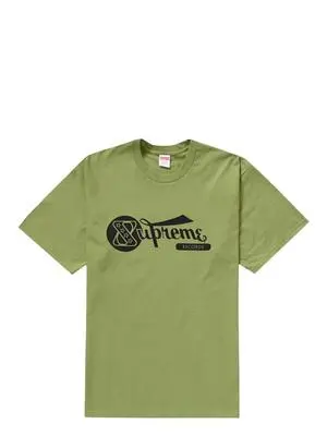 Supreme Records Tee Shirt Moss Green