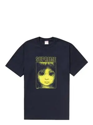 Supreme Margaret Keane Teardrop Tee Shirt - Navy Blue