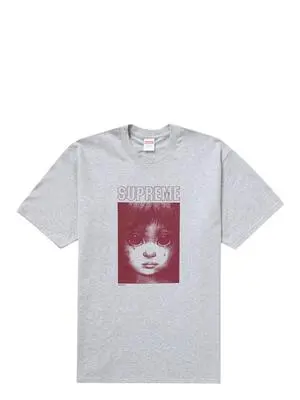 Supreme Margaret Keane Teardrop Tee Shirt Heather Grey