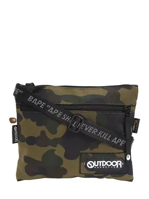 A BATHING APE X Outdoor Products 1st Camo Mini Shoulder Bag - Green