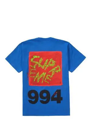 Supreme Paint Tee Shirt Royal Blue