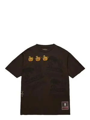 TRAVIS SCOTT X Mitchell & Ness Cal Bears Seal T-shirt - Brown