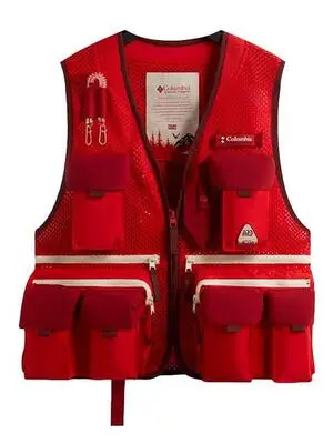 Kith X Columbia Utility Vest - Bright Red