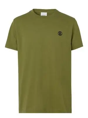 Burberry Monogram Motif Cotton T-shirt - Spruce Green/black